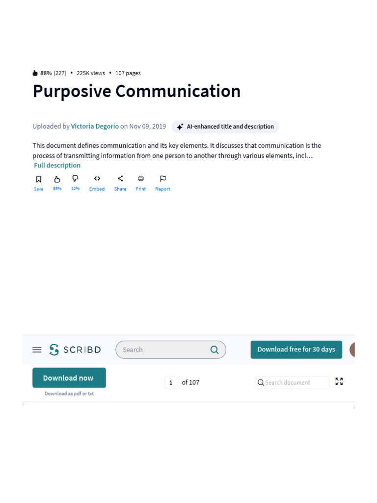 Purposive Communication - PDF - Nonverbal Communication - Communication ...