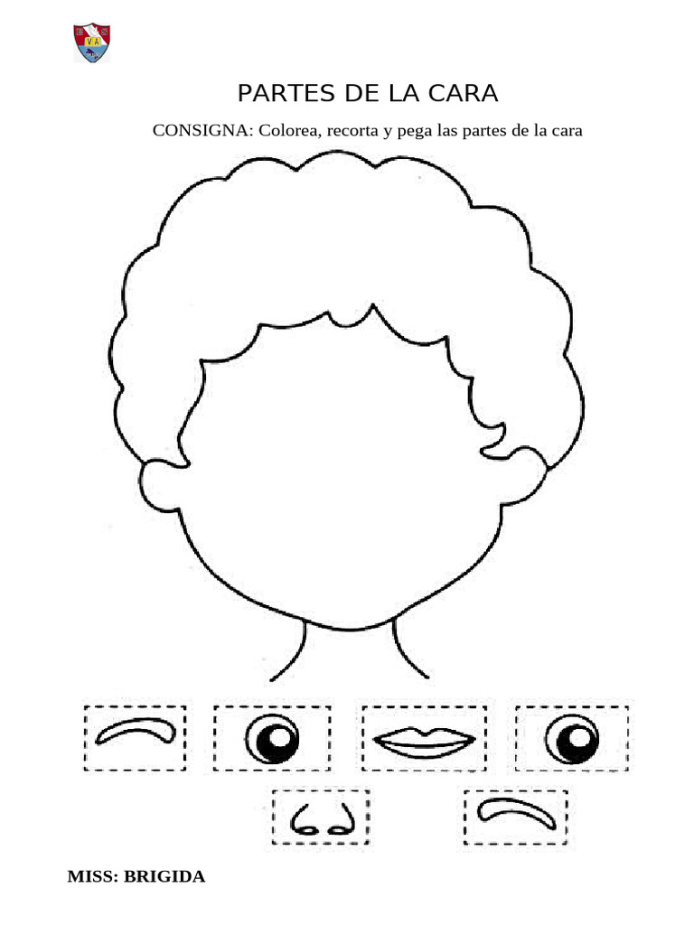 Ficha Partes de La Cara | PDF