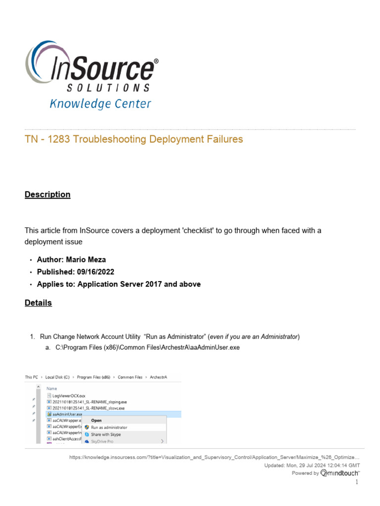 Deployment Troubleshooting Guide for Apps | PDF | Windows Registry ...