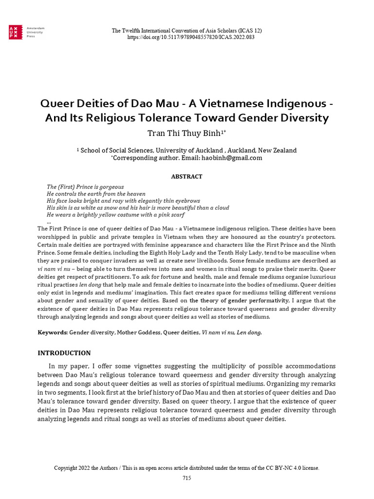 Queer_Deities_of_Dao_Mau_A_Vietnamese_In | PDF | Deities | Goddess
