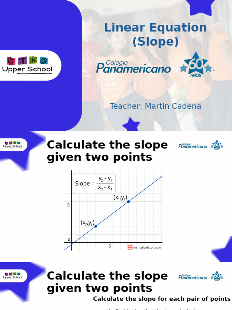 Linear Equation - Slope | PDF