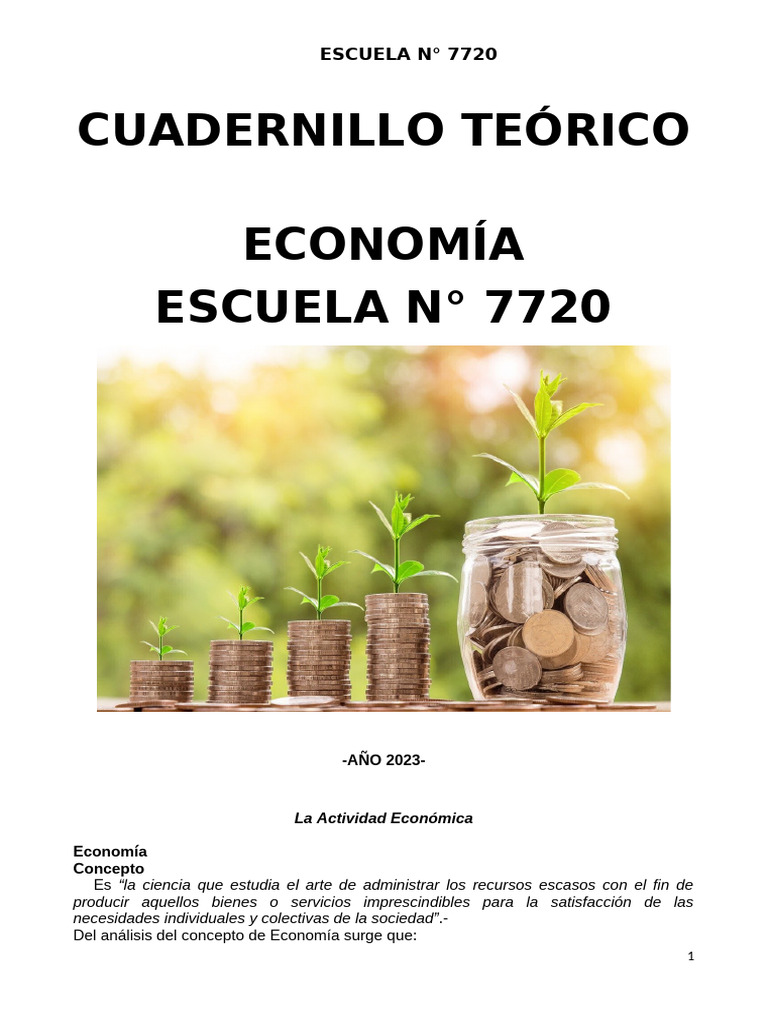 TEORICO ECONOMIA M3 | PDF | Ciencias económicas | Economias