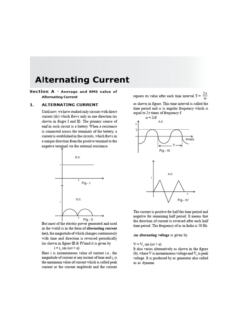 1 Alternating-Current 501200 | PDF | Electrical Network | Capacitor