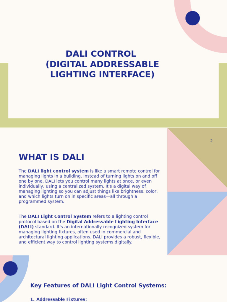 Lighting Design DALI | PDF | Lighting | Telecommunications