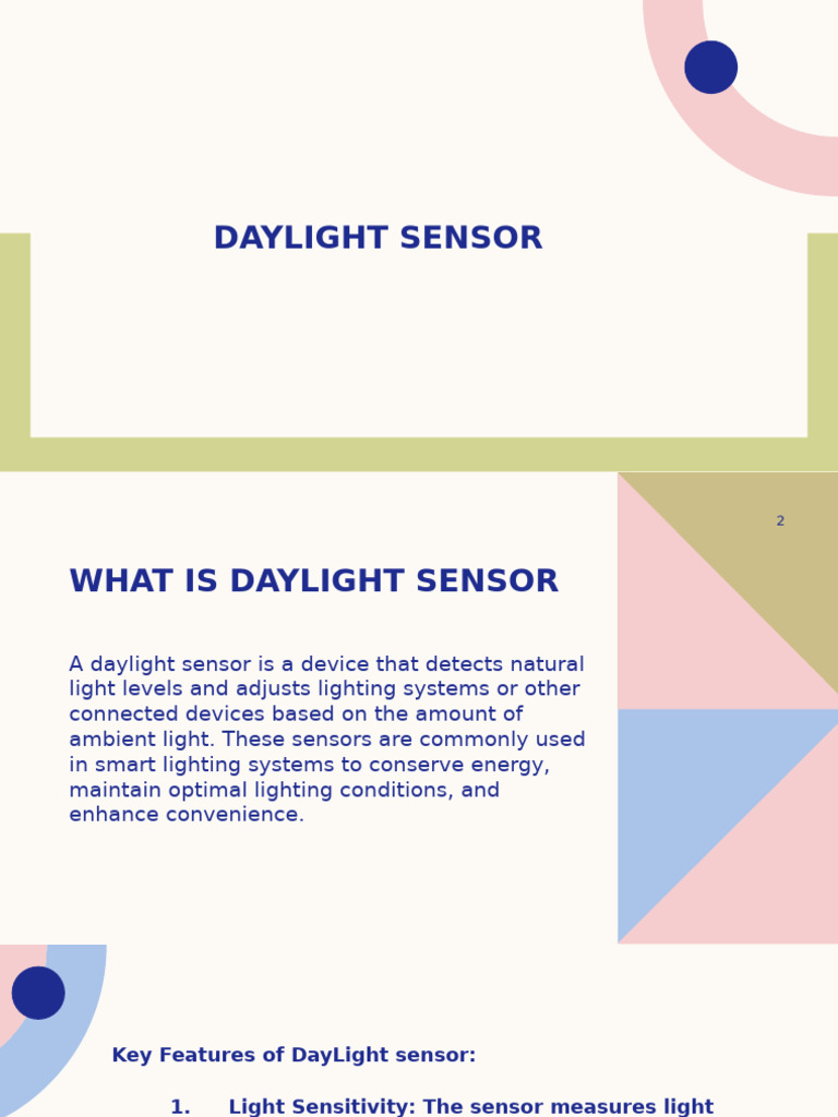 Daylight Sensor | PDF