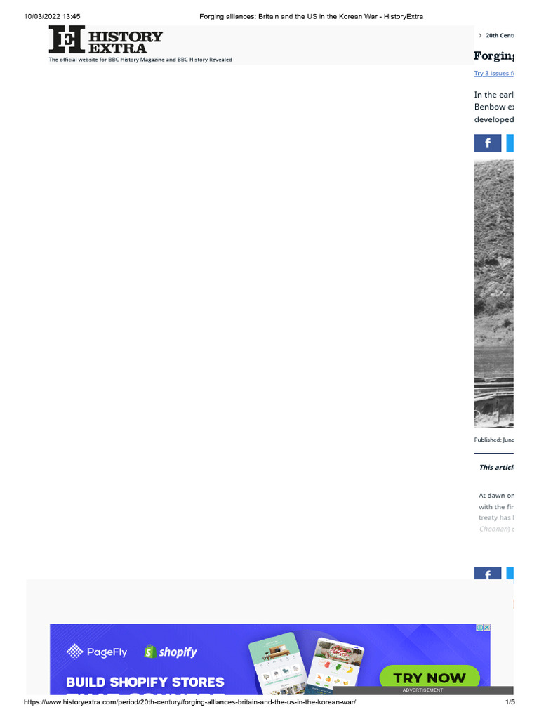 Forging Alliances - Britain and The US in The Korean War - HistoryExtra ...