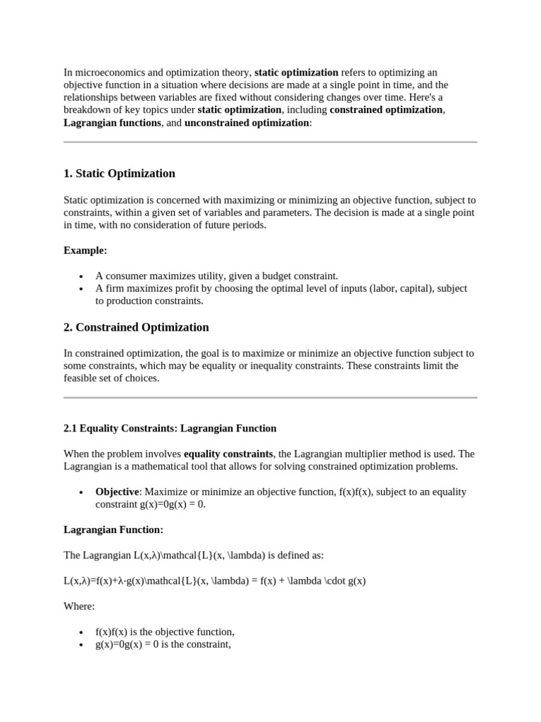 In Microeconomics and Optimization Theory | PDF | Mathematical Optimization | Theoretical ...