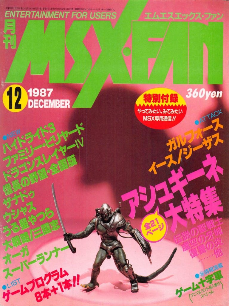 MSX Fan 1987 12 | PDF
