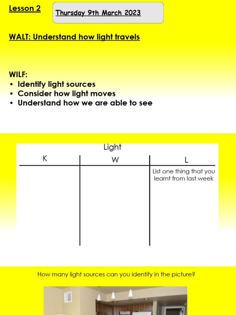 Light Lesson Two | PDF