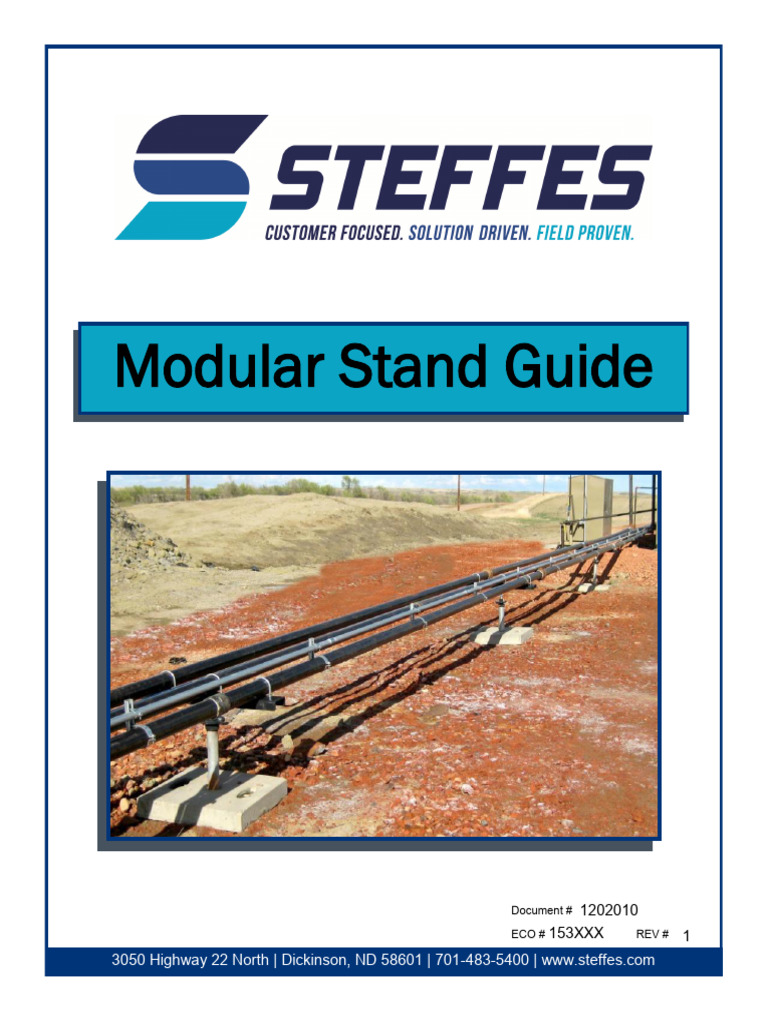 Steffes Modular Stand Guide | PDF | Pipe (Fluid Conveyance) | Legal Liability