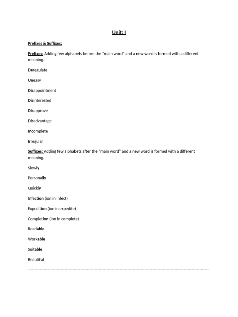 Soft Skills (Bas-205) Unit I Notes Sem Ii 2022-2023 | PDF | Sentence ...