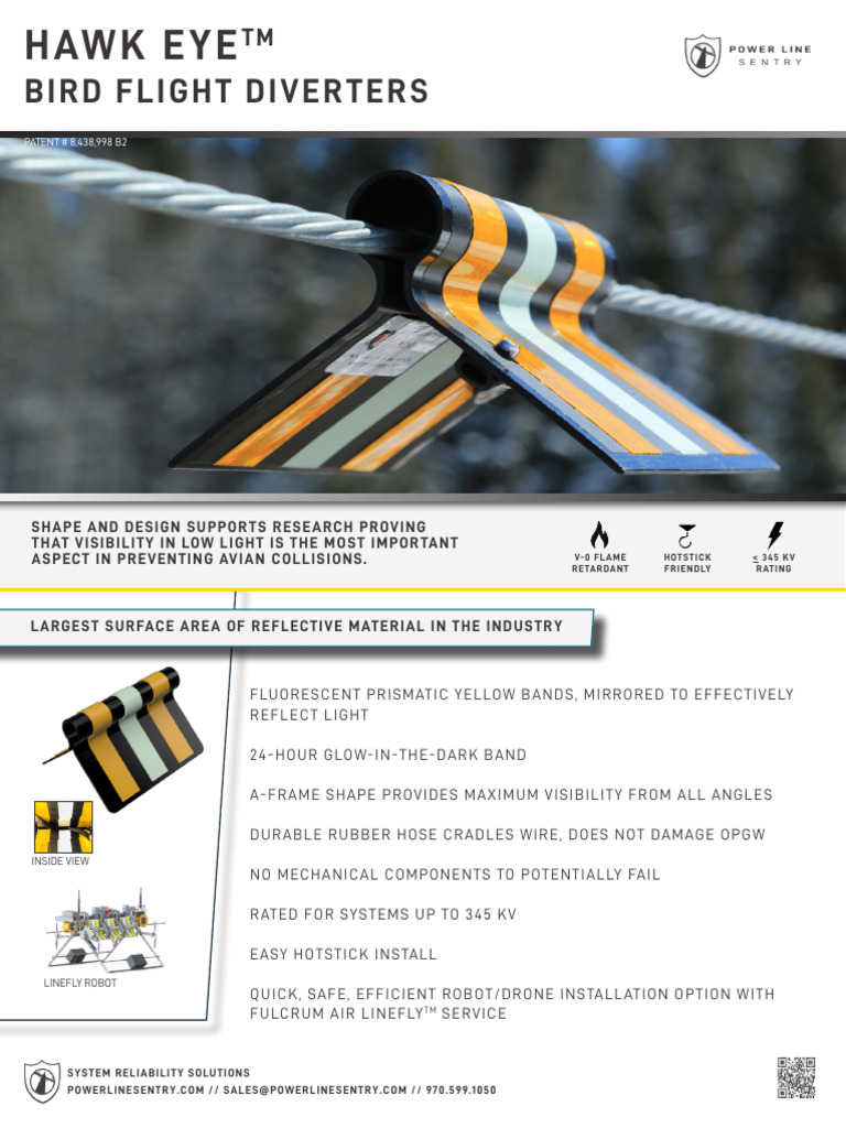 Bird Flight Diverters for Power Lines | PDF | Birds | Ornithology