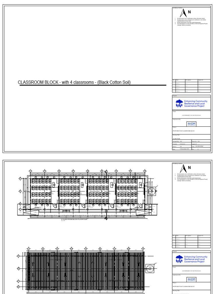 Annex 1a DWG Four Classroom Block | PDF | Local Government Areas Of ...