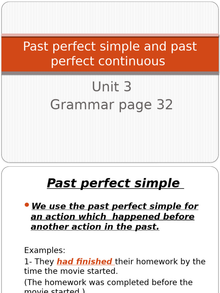 Past Perfect Tenses Explained | PDF | Linguistics | Grammar