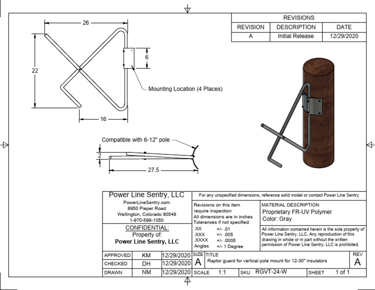 RGVT-24-W Sales Drawing | PDF