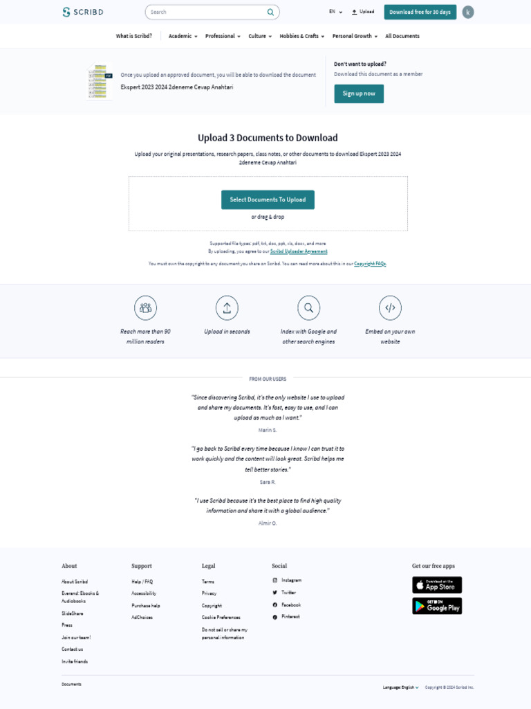Upload A Document - Scribd | PDF | Scribd | Cyberspace