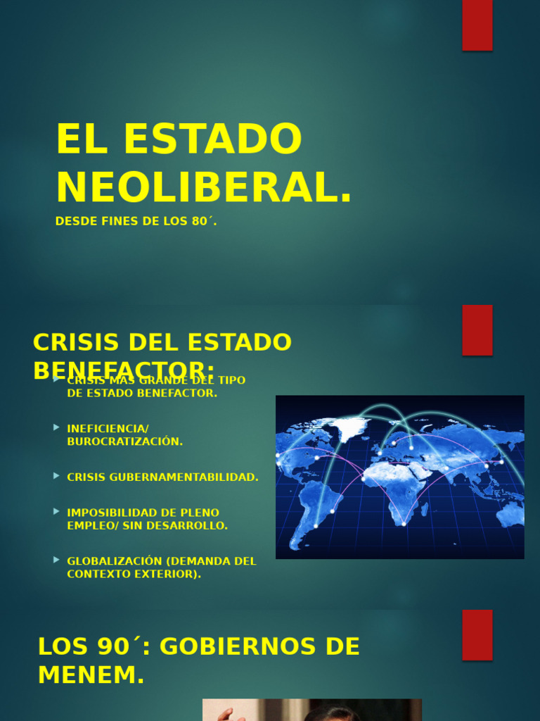 EL ESTADO NEOLIBERAL | PDF | Neoliberalismo | Economias