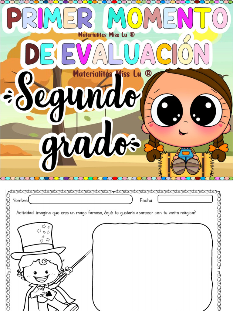 2º Instrumento de Evaluacion Primer Momento Segundo Grado Preescolar ...