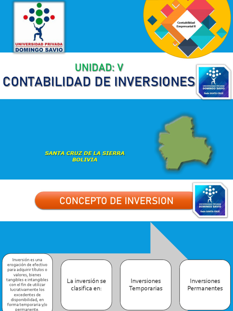 Unidad - V - Contabilidad de Inversiones | PDF | Compartir (Finanzas ...