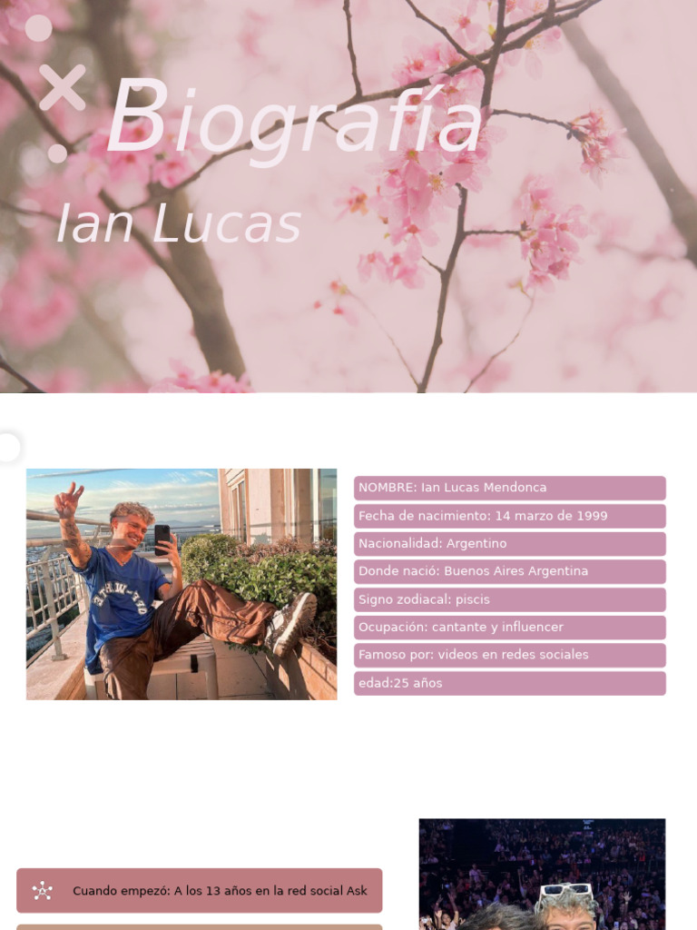 Biografía Ian Lucas | PDF