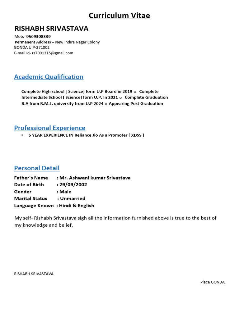 Rishabh Srivastava | PDF