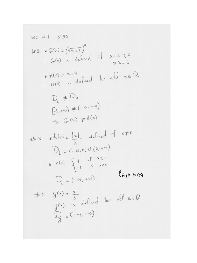 Section 2.1 Book Problems Solution | PDF