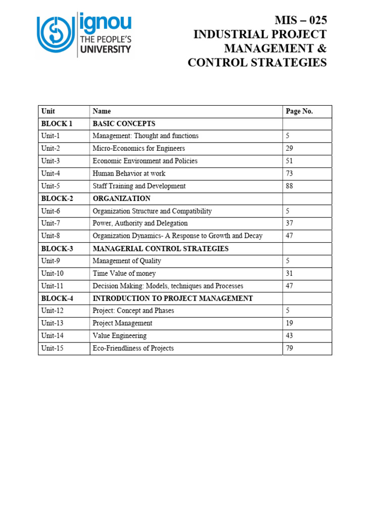Industrial Project Management Guide | PDF | Business