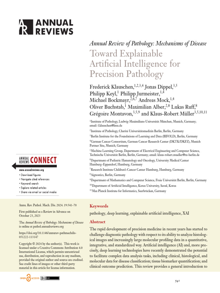 XAI For Precision Pathology, 18 | PDF | Machine Learning | Artificial ...