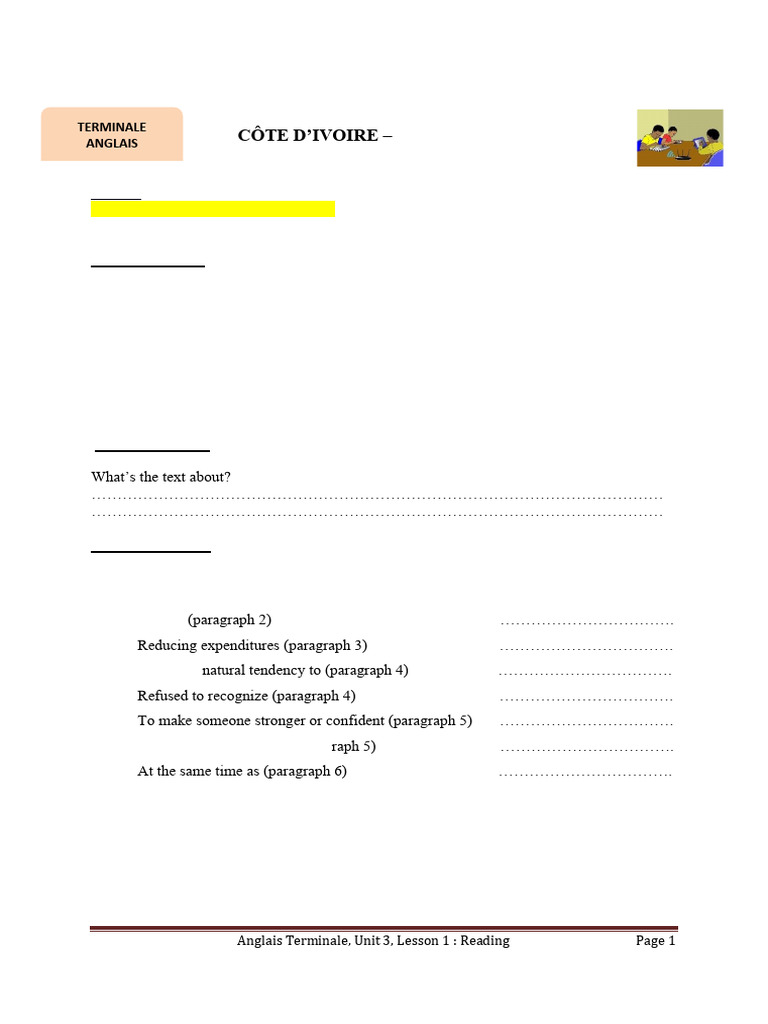 UNIT 3 Development Issues Reading | PDF | Child Marriage