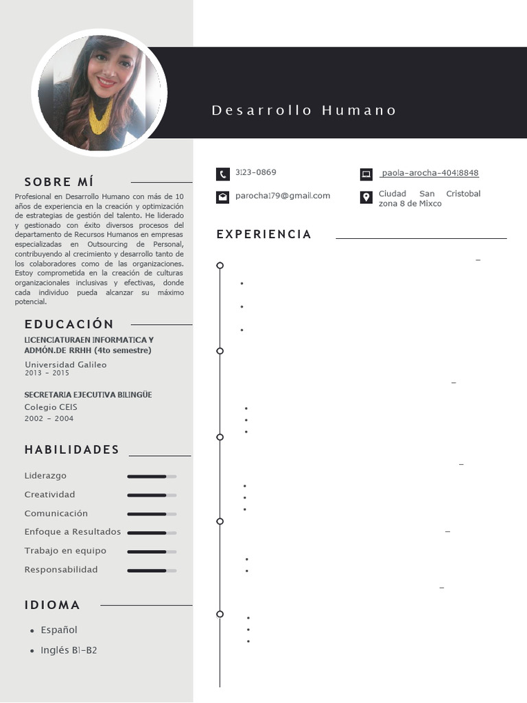 CV Paola Arocha Profesional en RRHH 1732492072 | PDF | Gestión de ...