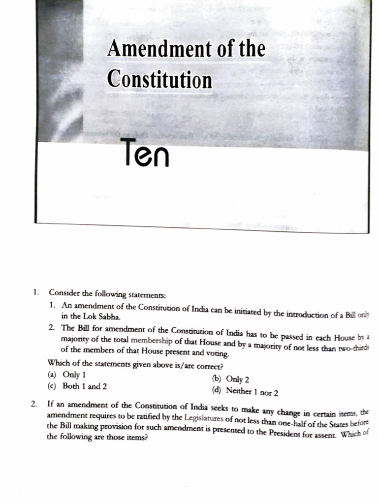 Amendment of The Constitution | PDF | Constitutional Amendment | Ratification