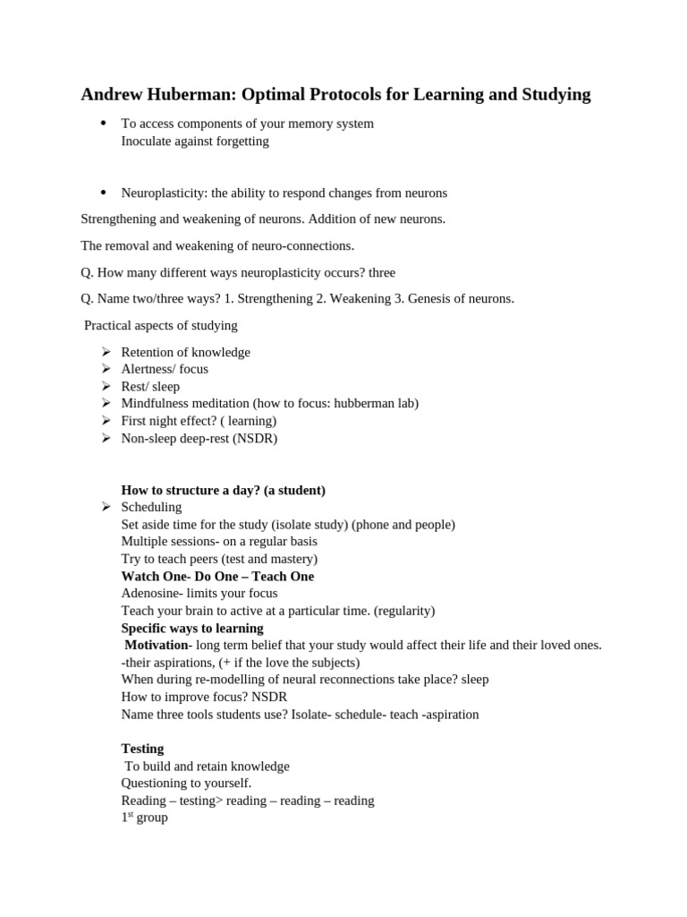 Andrew Huberman | PDF