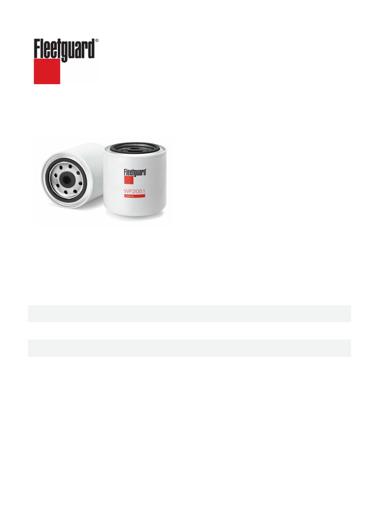 Product Specification - WF2051 | PDF