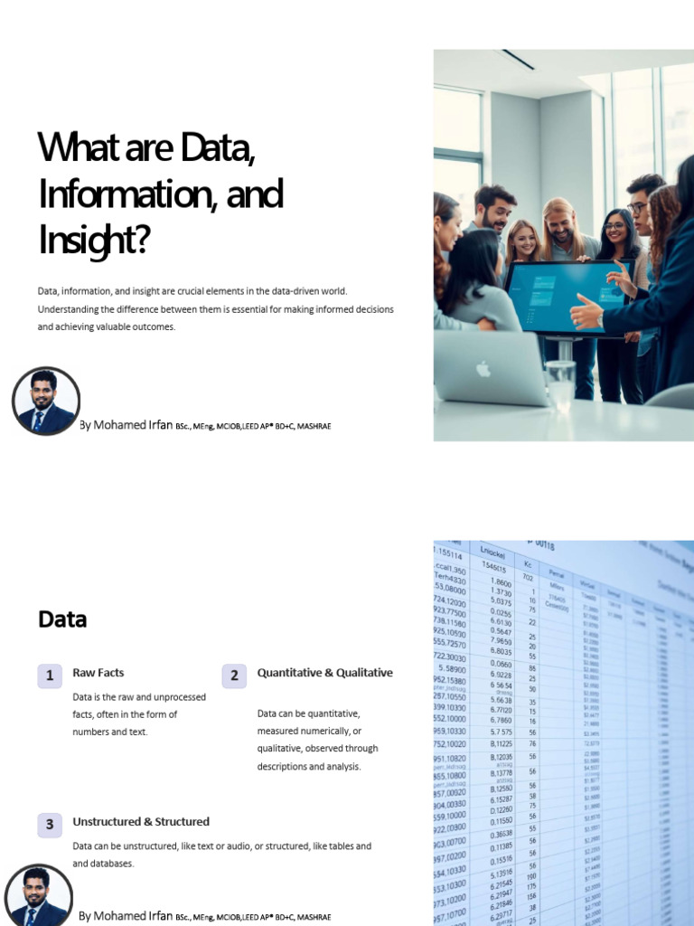 What are Data ,Information and Insights ! | PDF | Data | Information