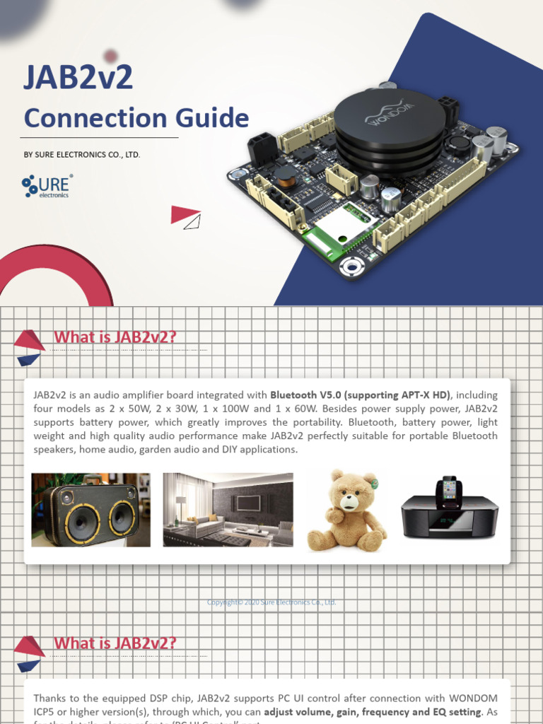 2 X 50 Watt AA-JA32171 Class D Audio Amplifier Board - JAB2V2 ...