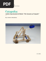Catapulta - Formulas | PDF | Rotación | Aceleración