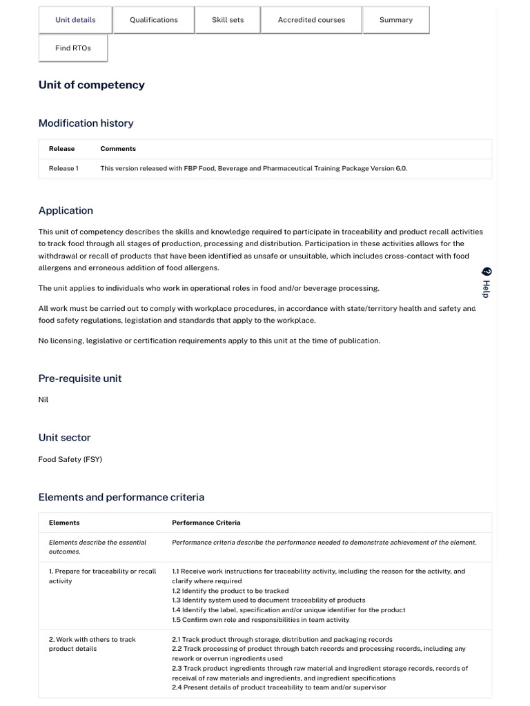Traceability Pdf Specification Technical Standard