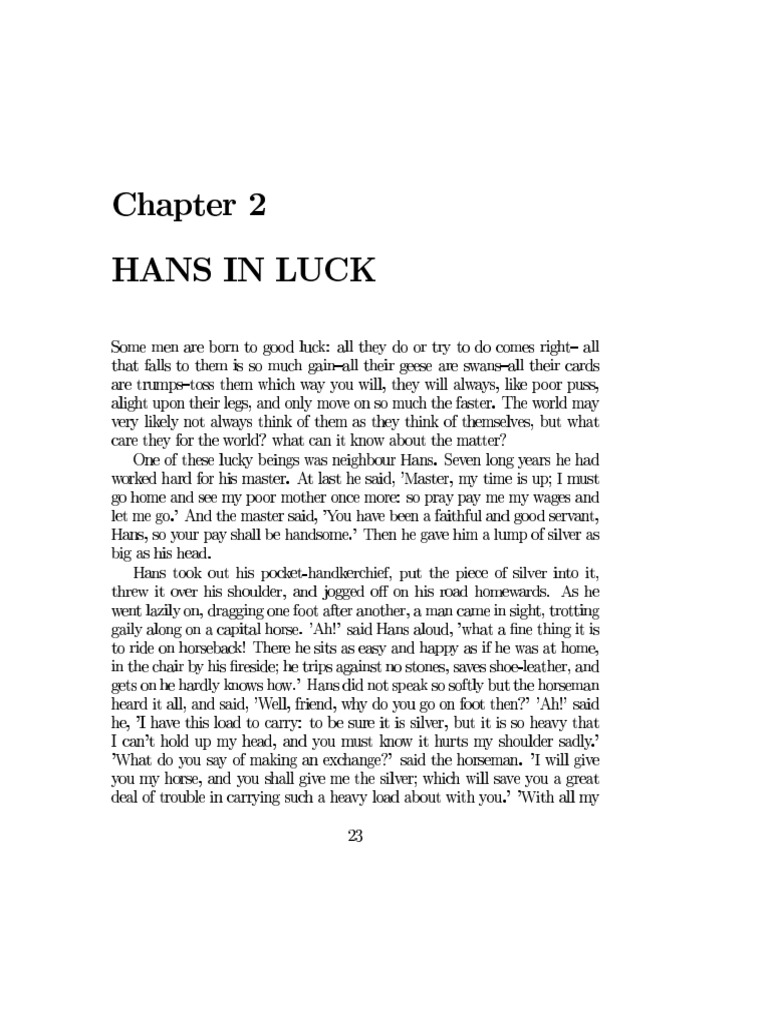 Analyzing Hans: Character and Lessons | PDF