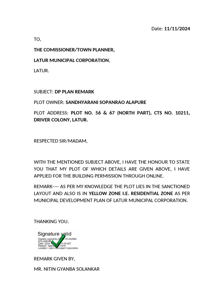 DP Plan Remarks | PDF