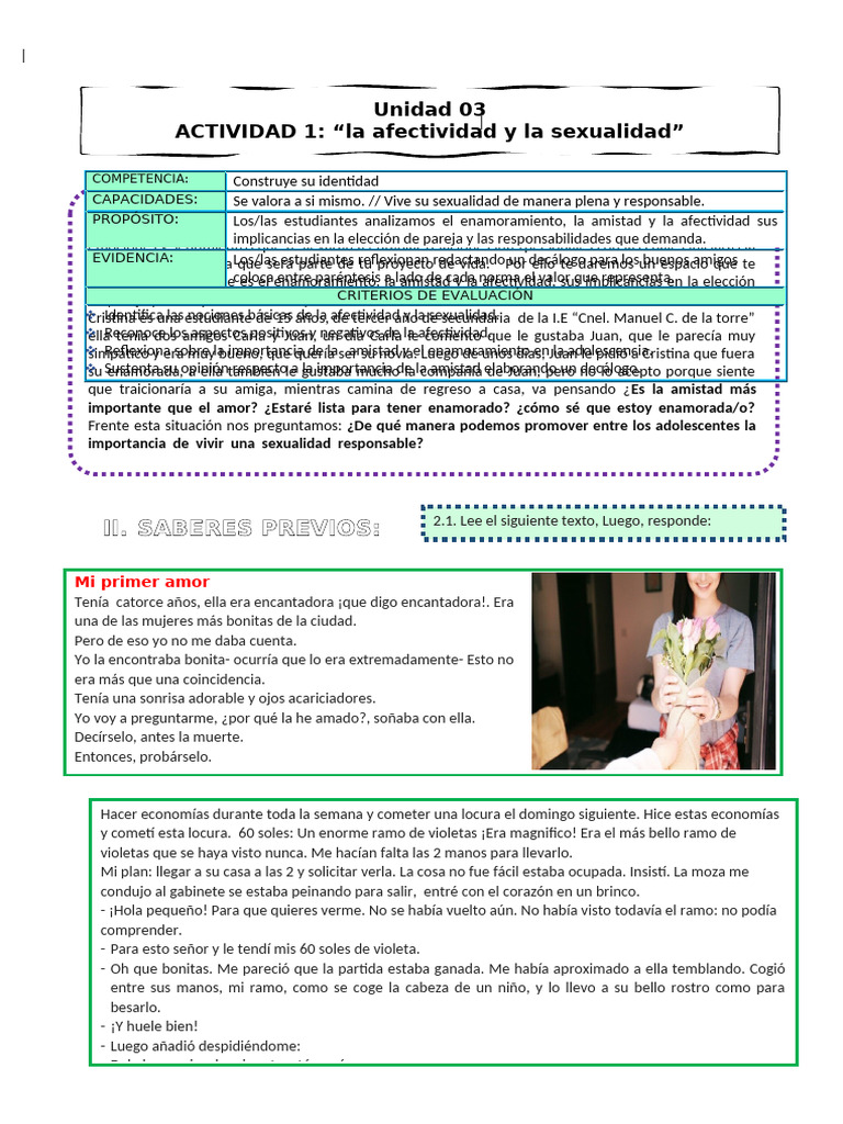 3° DPCC -ACTV.01-UNID.3 2023 | PDF | Estudios LGBTQIA+ | Transgénero