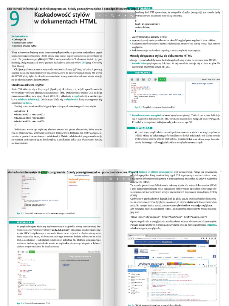Kaskadowe Arkusze Stylów | PDF