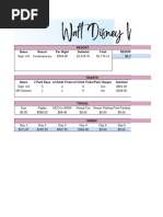 Disney Budget | PDF