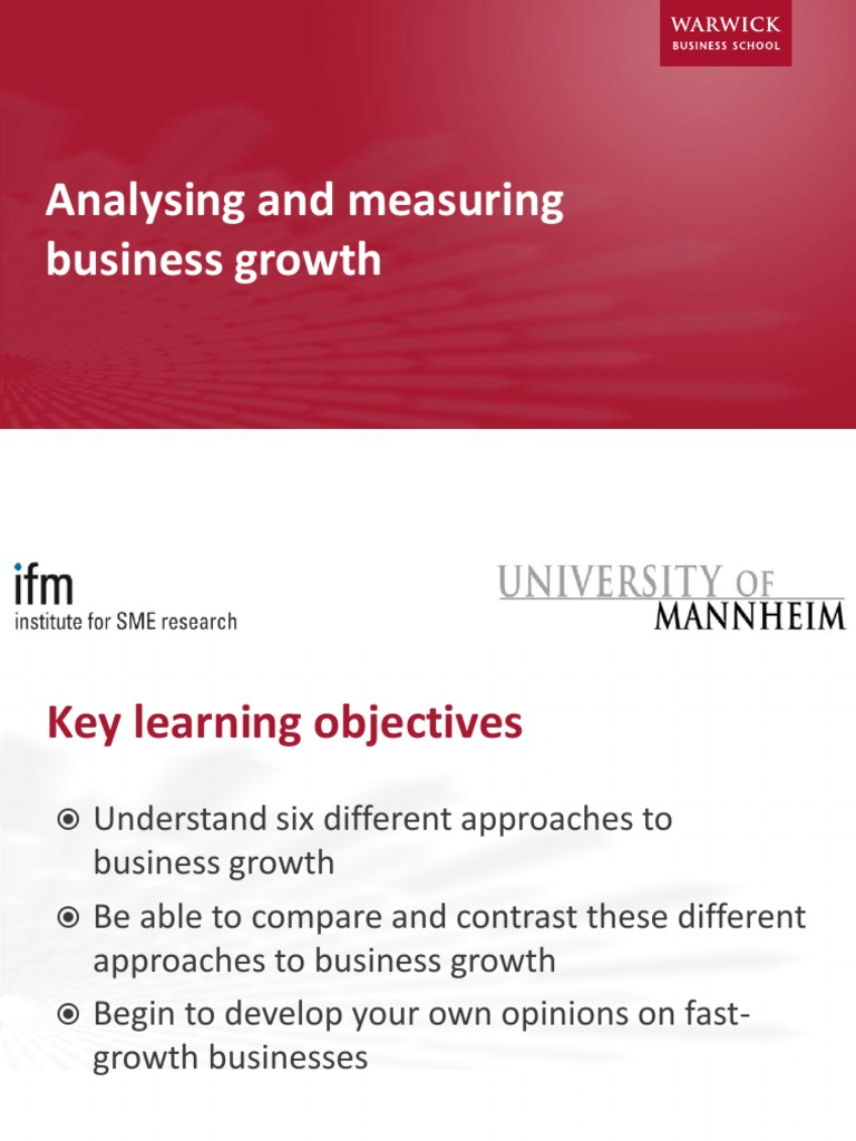 Analysing and Measuring Business Growth | PDF | Social Network ...