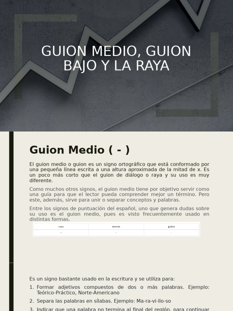 Uso de Guiones y Rayas | PDF | Coma | Puntuación