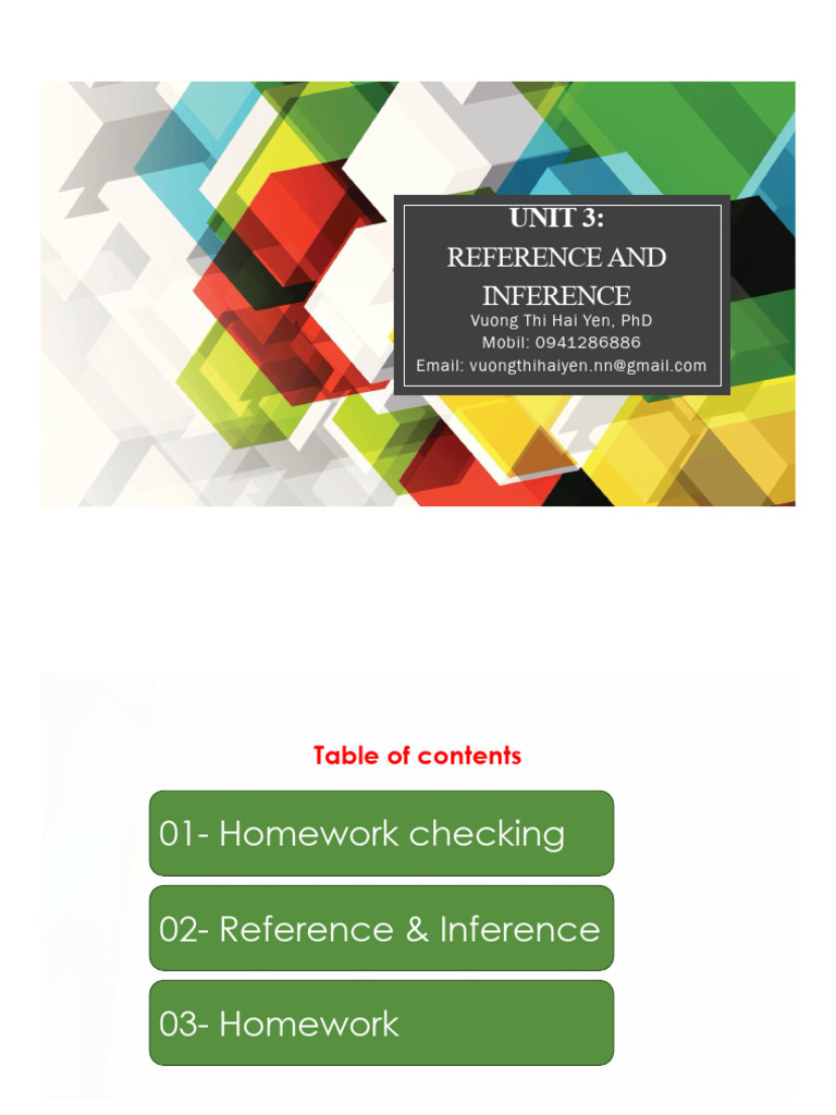 Unit 3- reference | PDF | Grammar | Cognitive Science