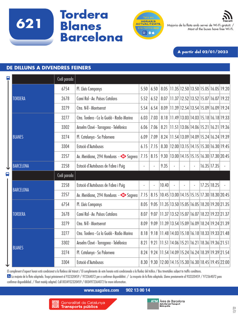 Bus BCN - Blanes | PDF