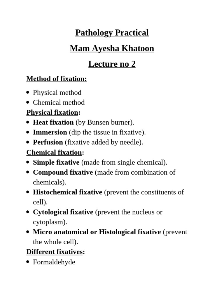Pathology Practical Lecture 2 | PDF