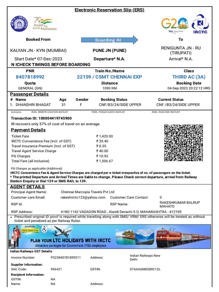 Dhanshri Pune To Renihinta | PDF | Identity Document | Payments