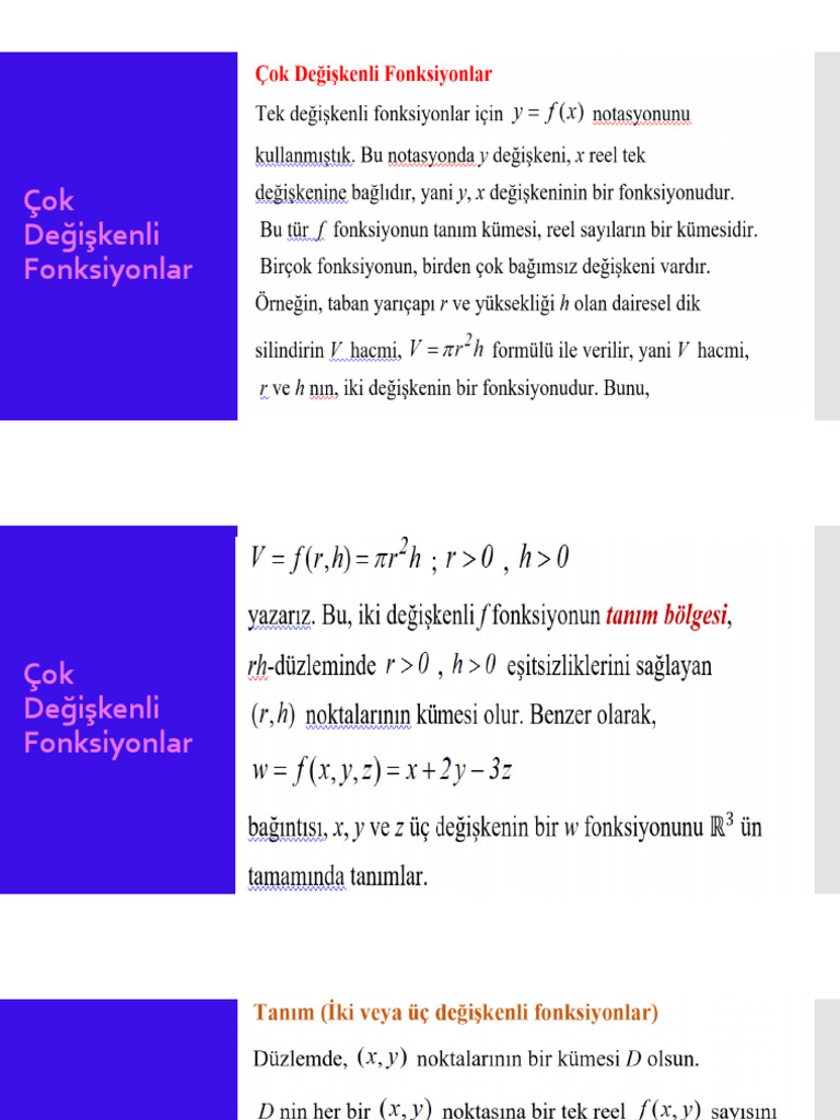 cokdegiskenli_fonksiyonlar | PDF cokdegiskenli_fonksiyonlar | PDF