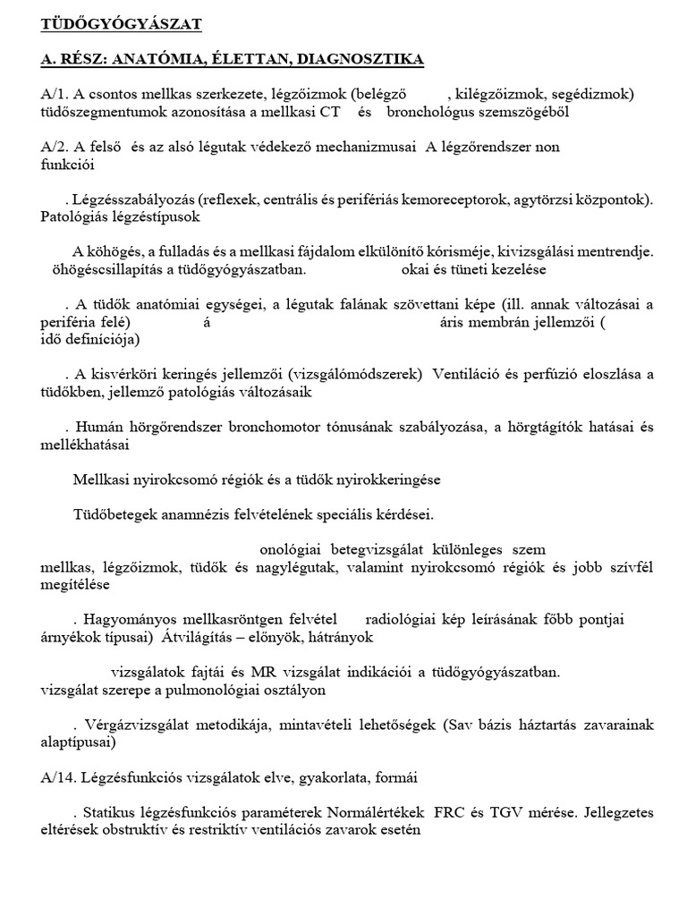 Tudogyogyaszat Egyseges Tetelsor Regi Es Uj Rendszer Honlapra 2024 08 01 | PDF